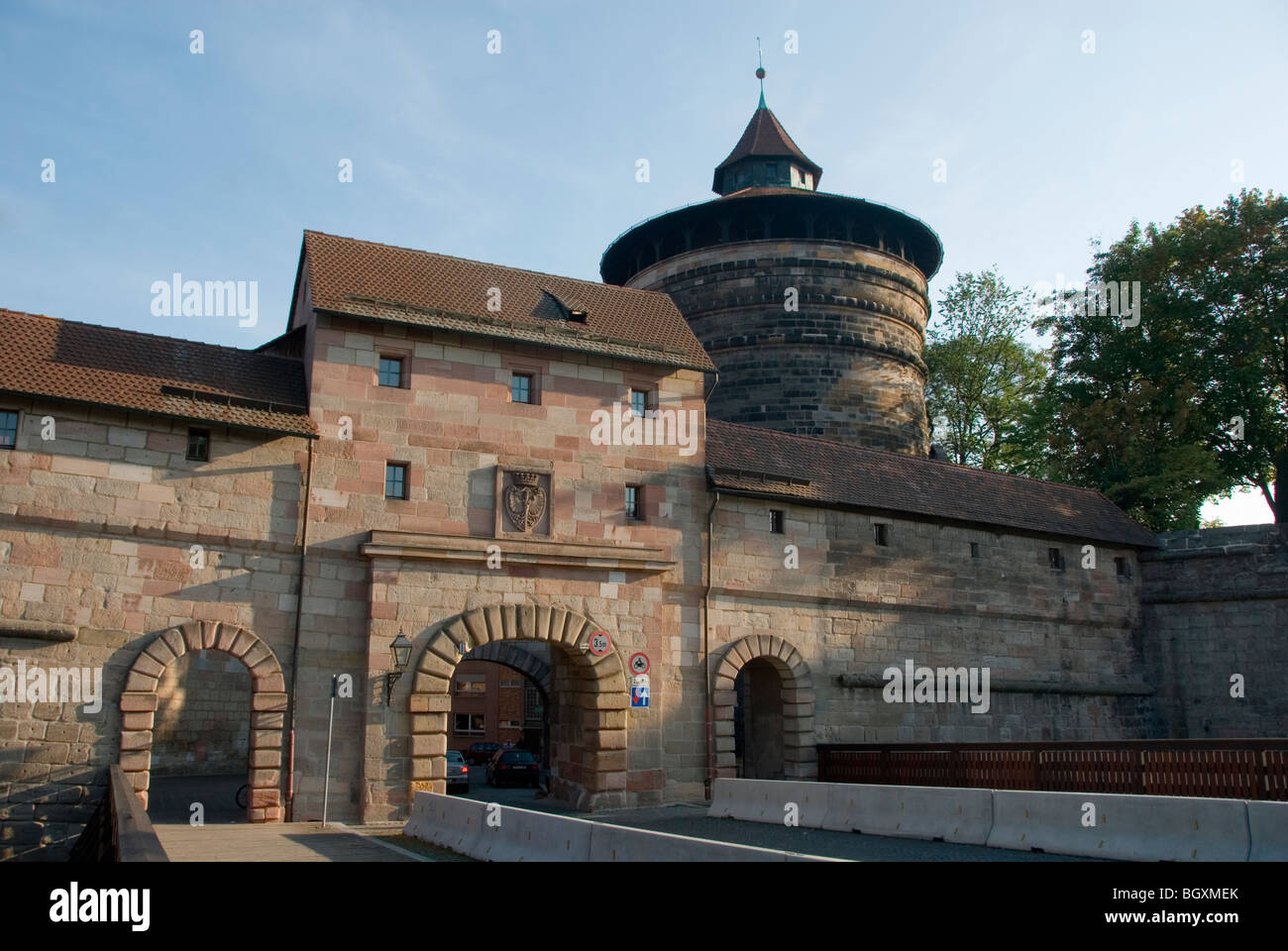 Gate and Tower Stock Photo - Alamy