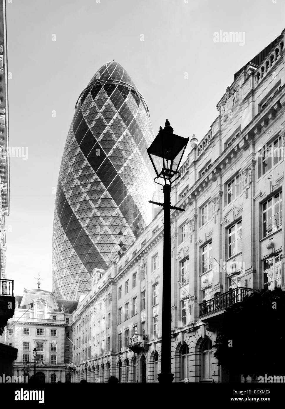 The gherkin architecture Black and White Stock Photos & Images - Alamy