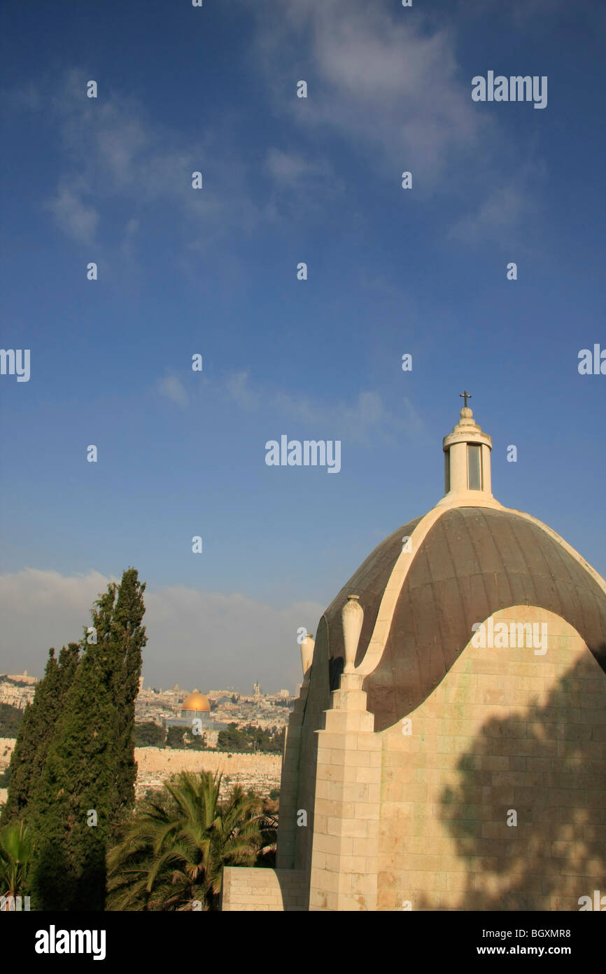Church of Dominus Flevit on the Mount of Olives Stock Photo - Alamy