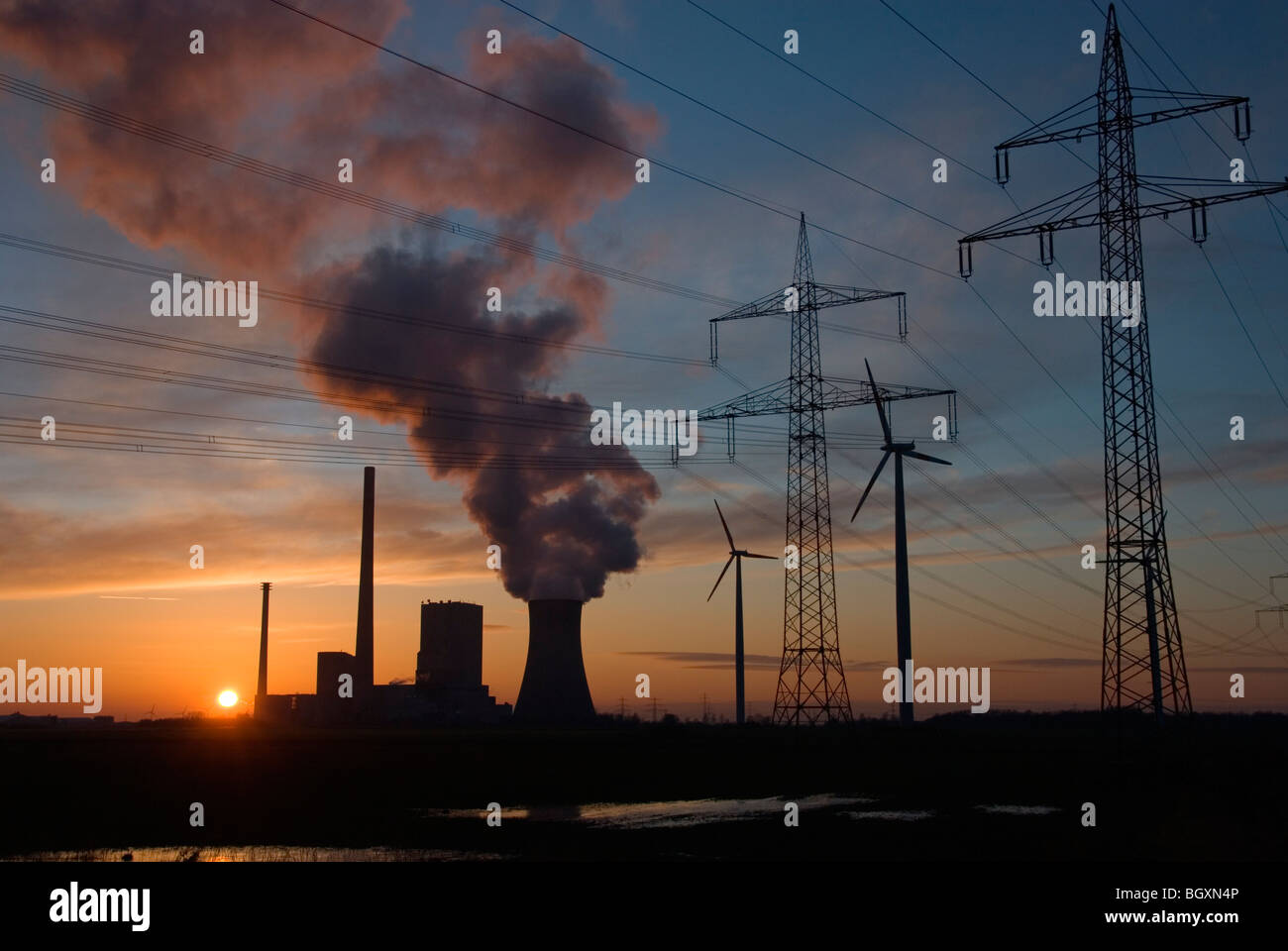 power plant - full power Stock Photo - Alamy