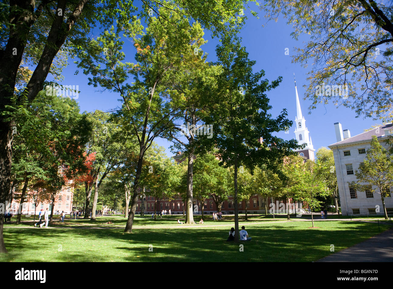 Harvard University Campus, Cambridge, Massachusetts, USA Stock Photo ...