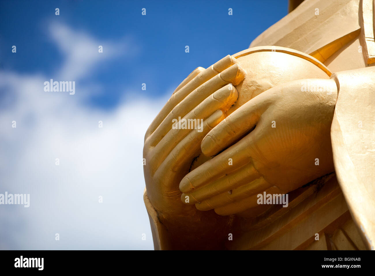 Buddha statue hands Stock Photo - Alamy
