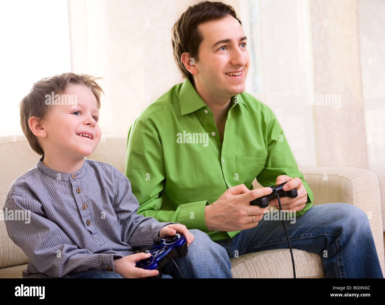 Video Games Playing Stock Photo - Alamy