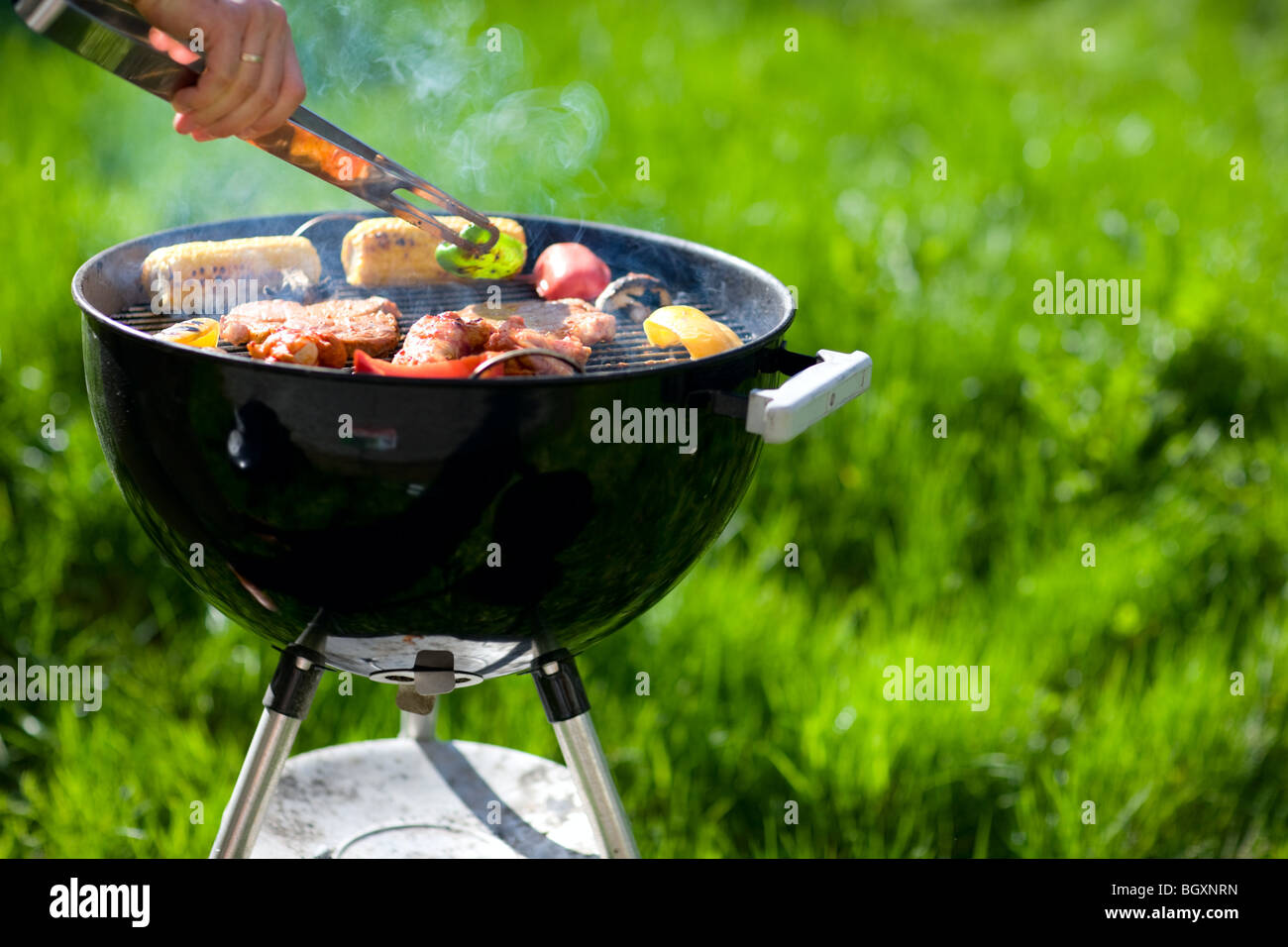 Grilling at summer weekend Stock Photo - Alamy