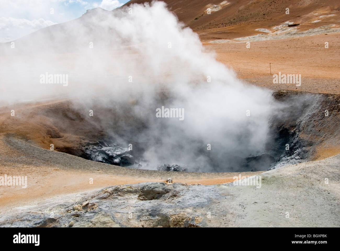 Namafjall high temperature geothermal area hi-res stock photography and ...