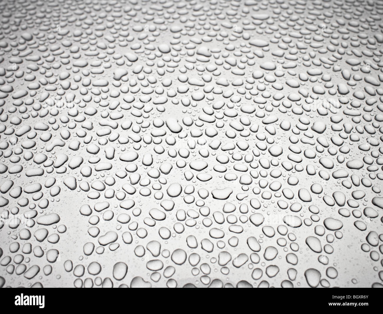 Water droplets on metal Stock Photo - Alamy