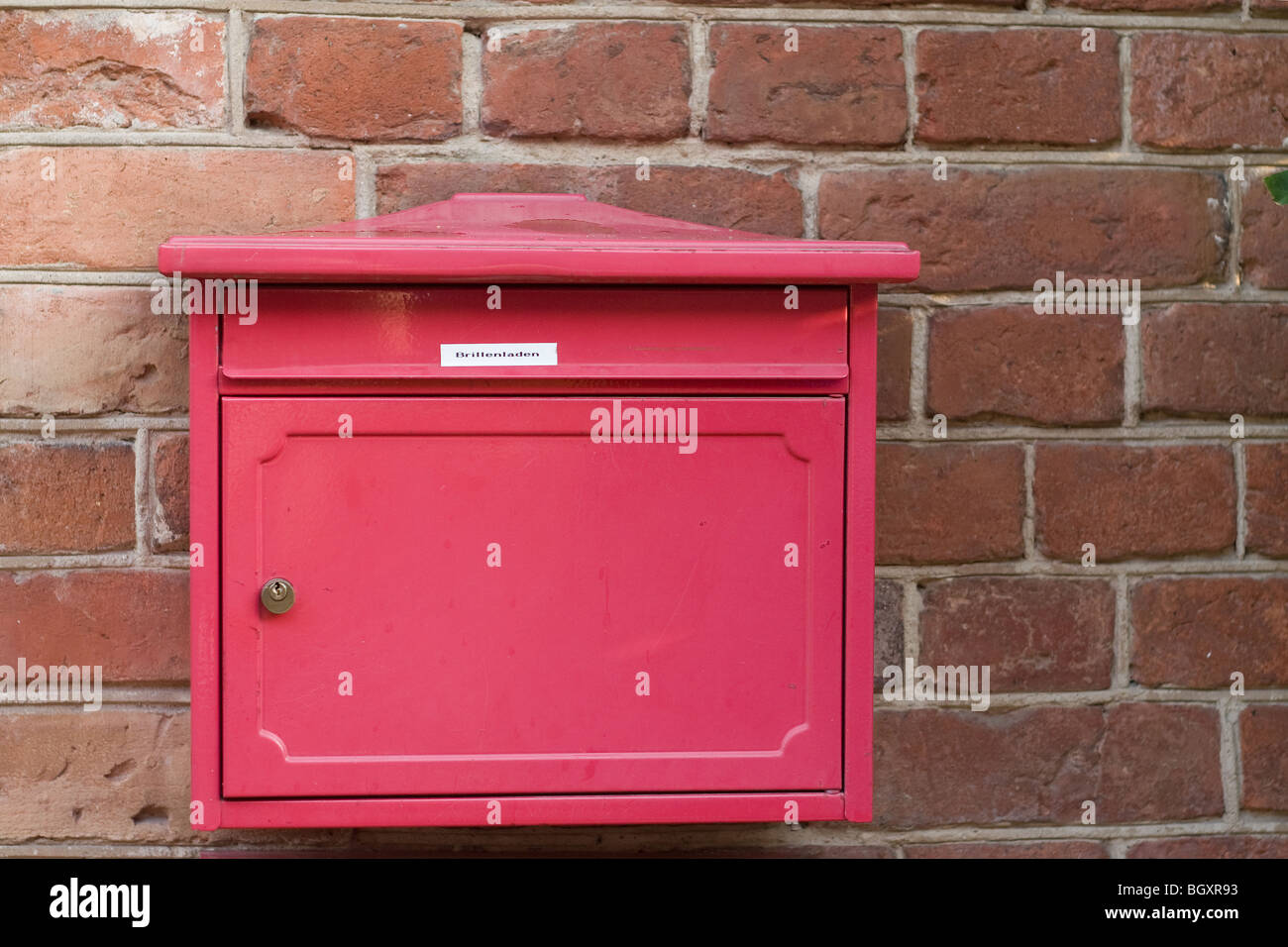 Letterboxes on wall mailbox mail letter hi-res stock photography and ...