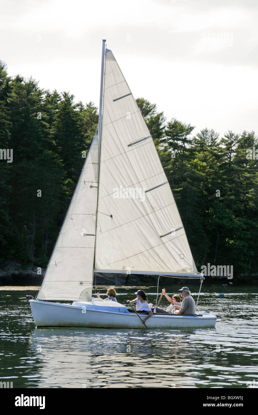 Paddling home in a calm Stock Photo - Alamy