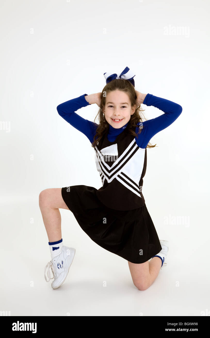 Nine year old girl dressed as cheerleader Stock Photo - Alamy Nine year old girl dressed as cheerleader Stock Photo - Alamy