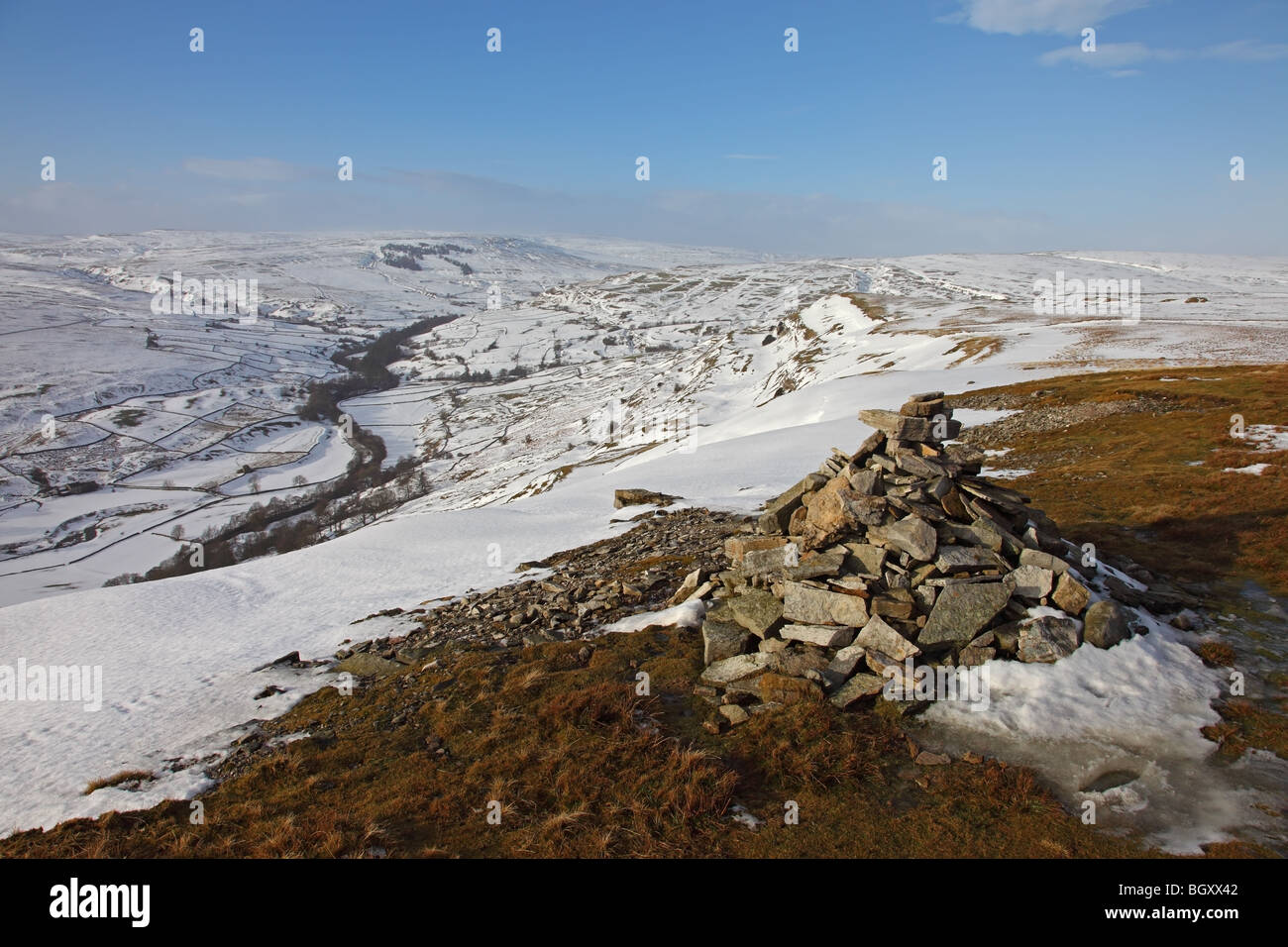 Arkengarthdale From Fremington Edge in Winter Arkengarthdale North ...