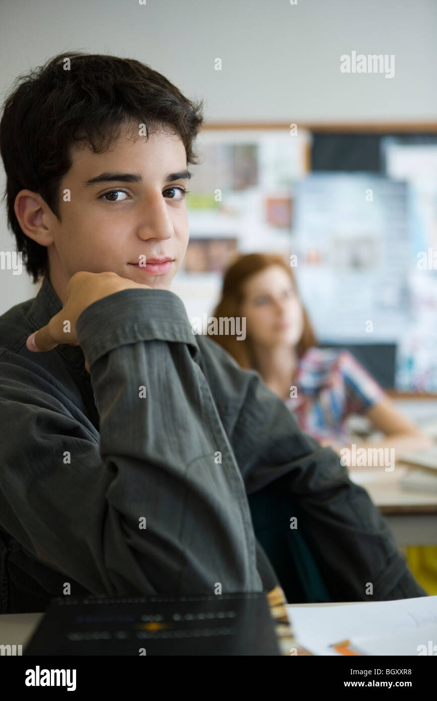 Male high school student, portrait Stock Photo - Alamy