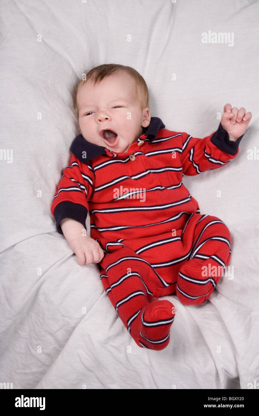 New born baby boy in first photo shoot Stock Photo - Alamy