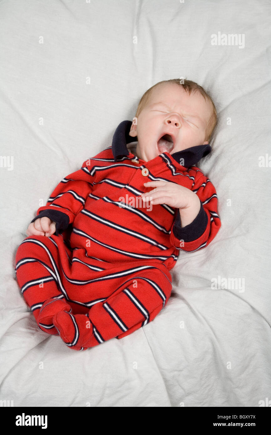 New born baby boy in first photo shoot Stock Photo - Alamy