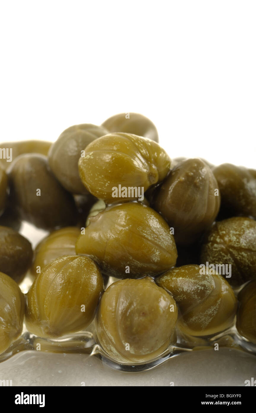 Pickled caper isolated on white background Stock Photo - Alamy