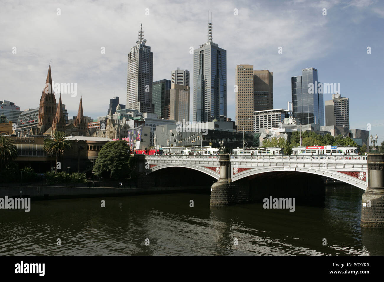 Australia riverside cityscape Melbourne Stock Photo - Alamy