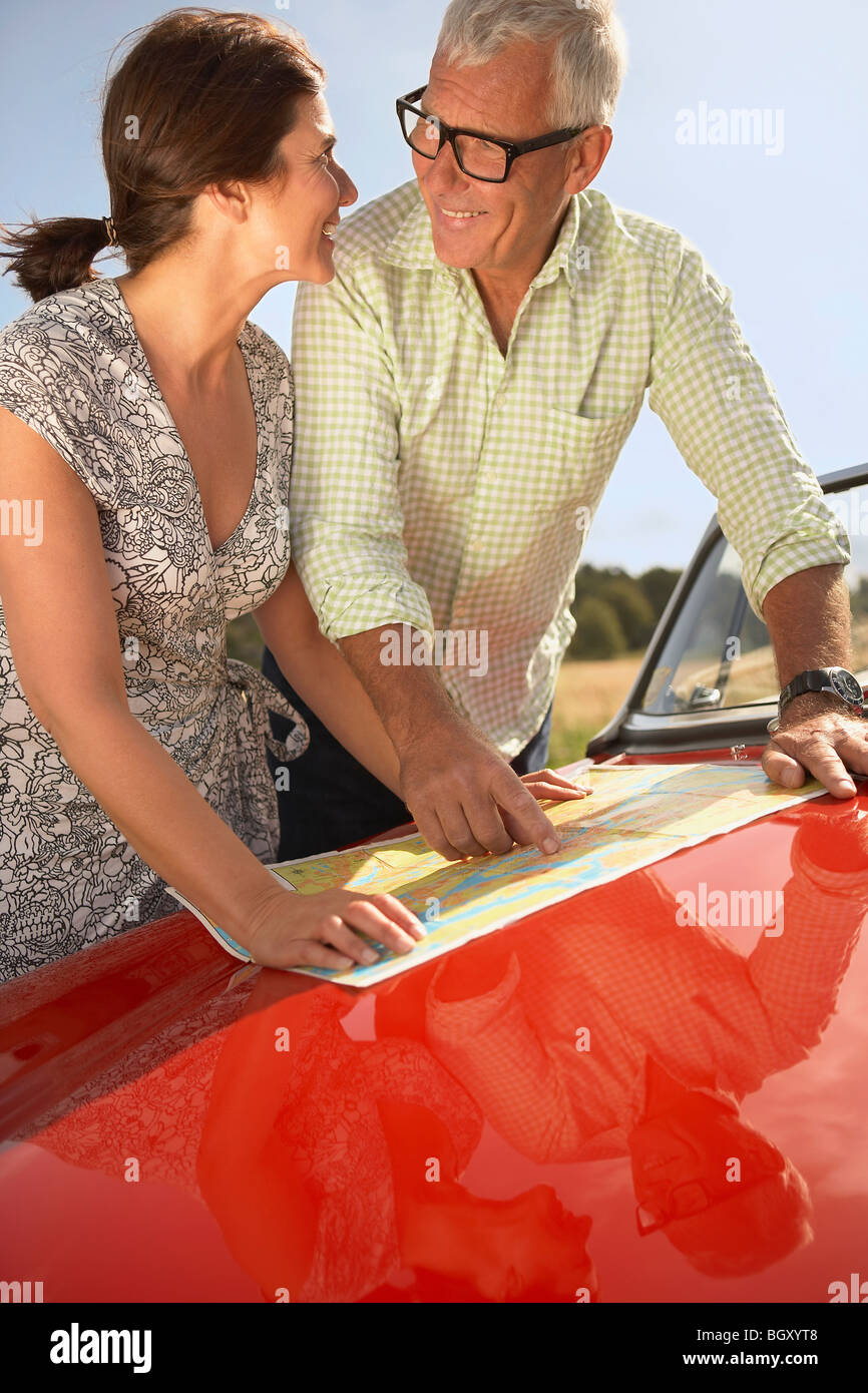 Car map hi-res stock photography and images - Alamy