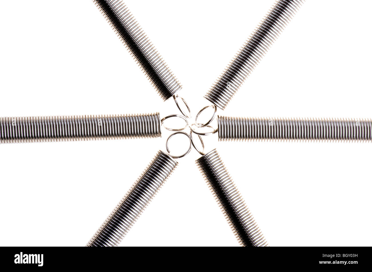 object on white - tool metal spring Stock Photo - Alamy