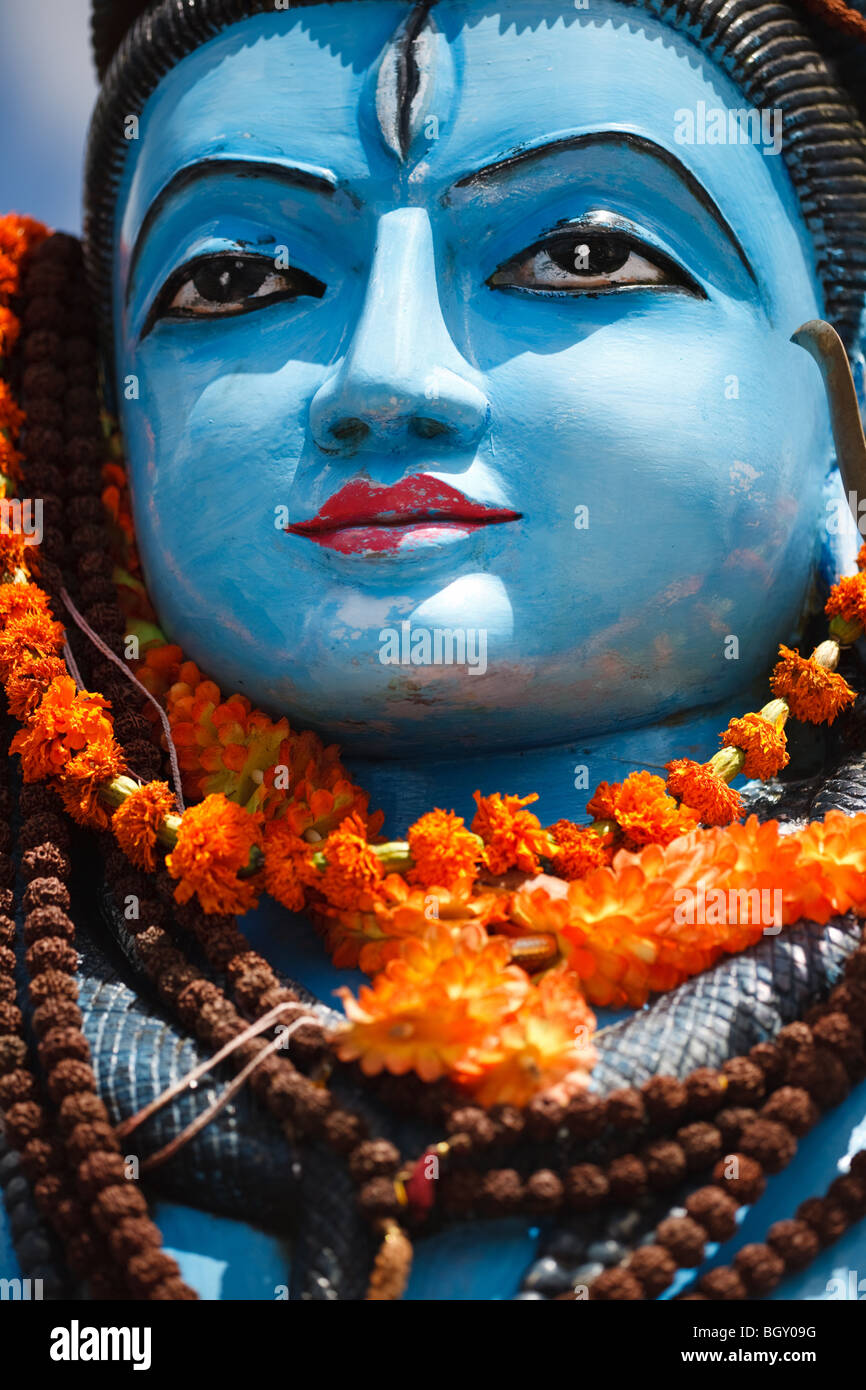 Hindu god shiva face close hi-res stock photography and images - Alamy