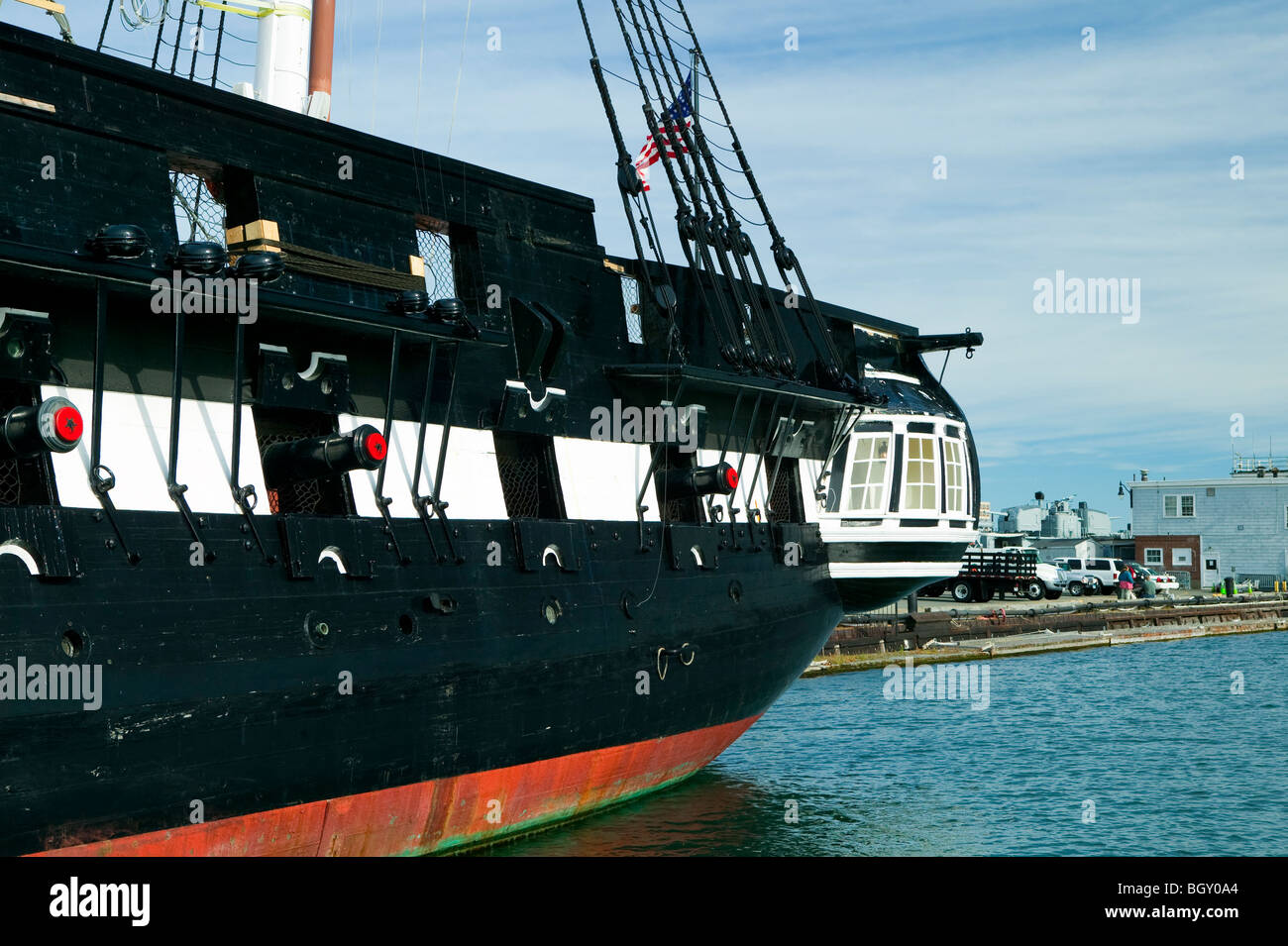USS Constitution in Charlestown Navy Yard Stock Photo - Alamy