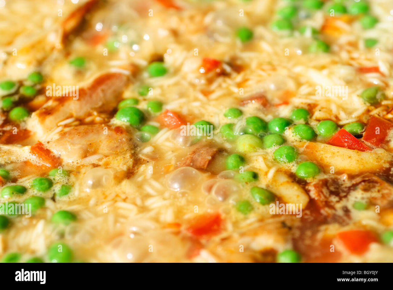 Paella, spanish rice dish Stock Photo - Alamy