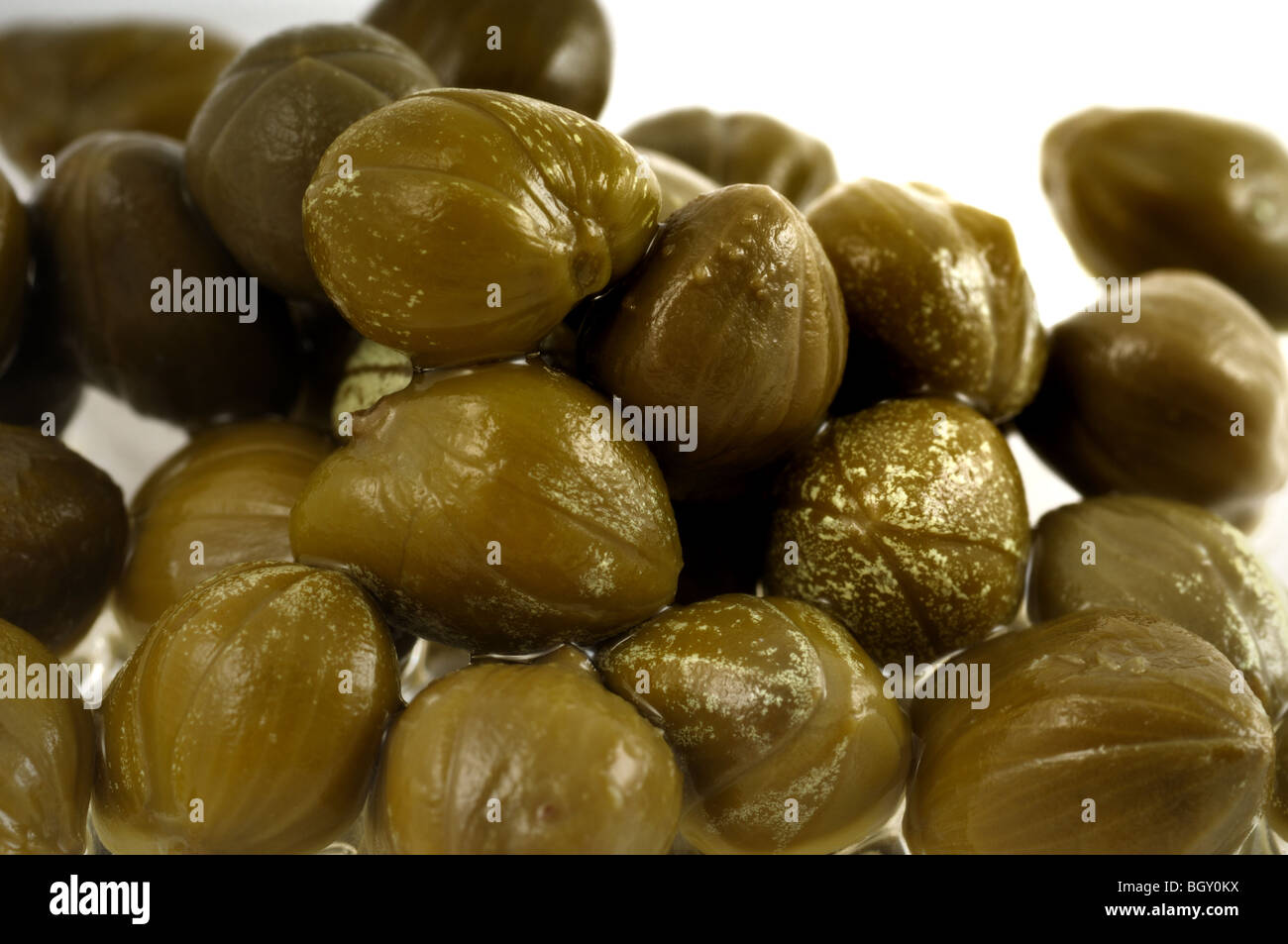 Pickled caper isolated on white background Stock Photo - Alamy