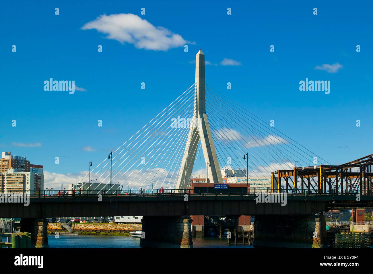 Charlestown bridge boston hi-res stock photography and images - Alamy