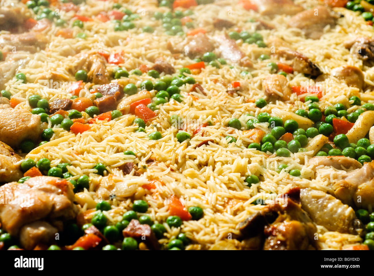Paella, spanish rice dish Stock Photo - Alamy