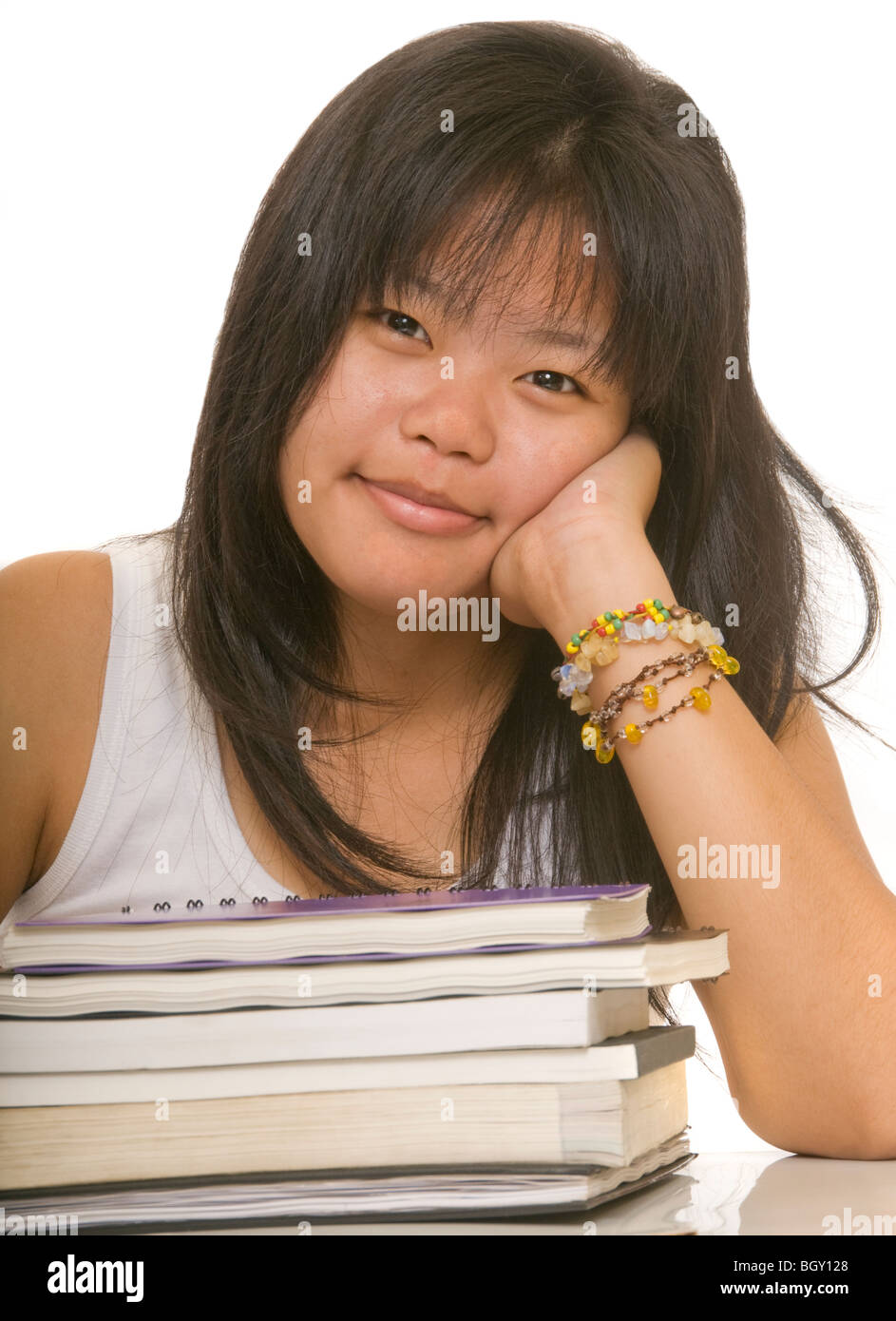 Student with books Stock Photo - Alamy