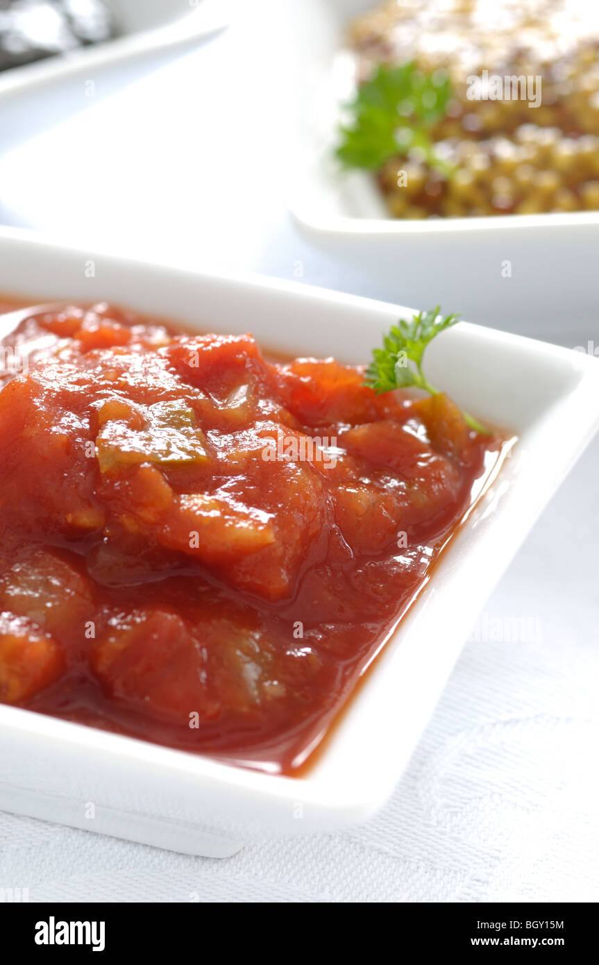 Dips in bowls hi-res stock photography and images - Alamy