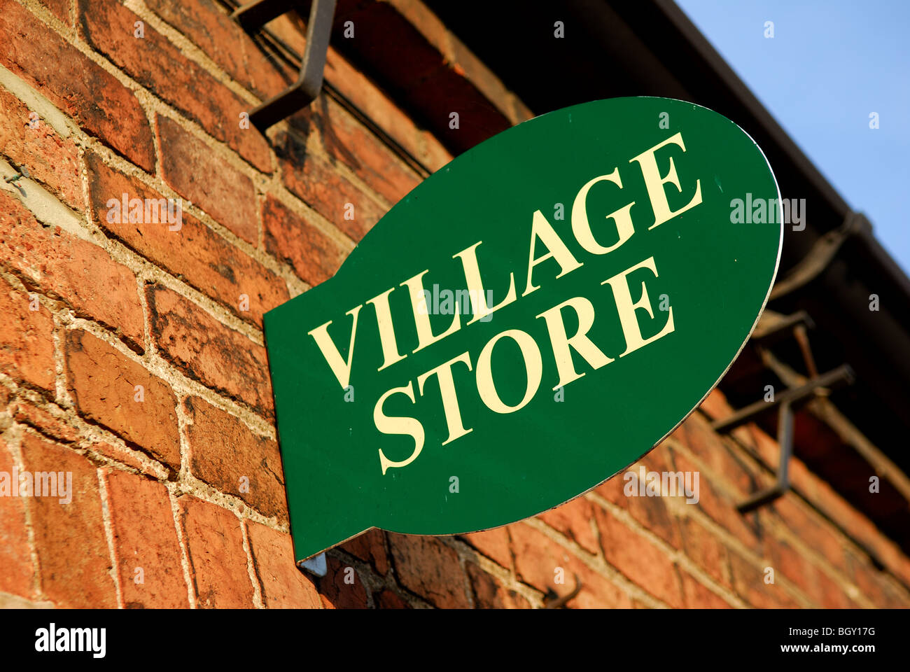 Village Store Sign Stock Photo - Alamy