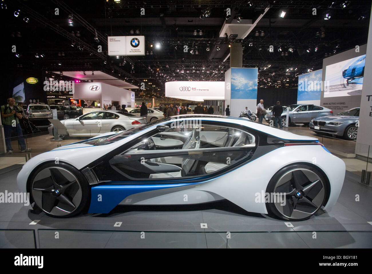 A BMW concept car, The Los Angeles Auto Show 2009 at the Los Angeles ...
