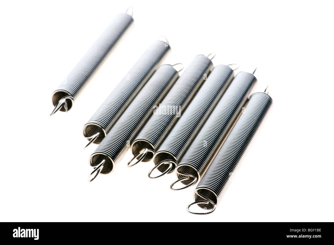 object on white - tool metal spring Stock Photo - Alamy