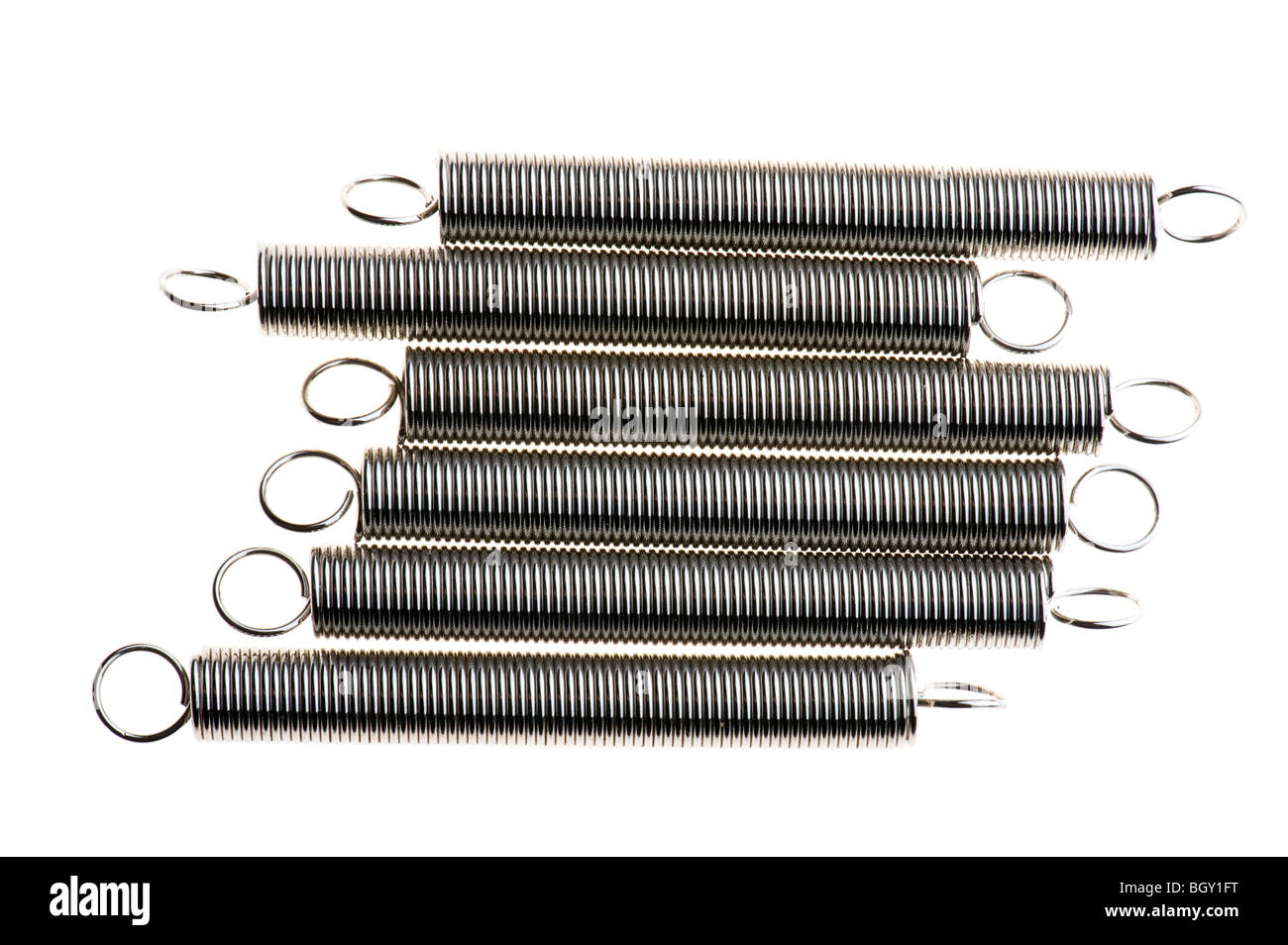 object on white - tool metal spring Stock Photo - Alamy