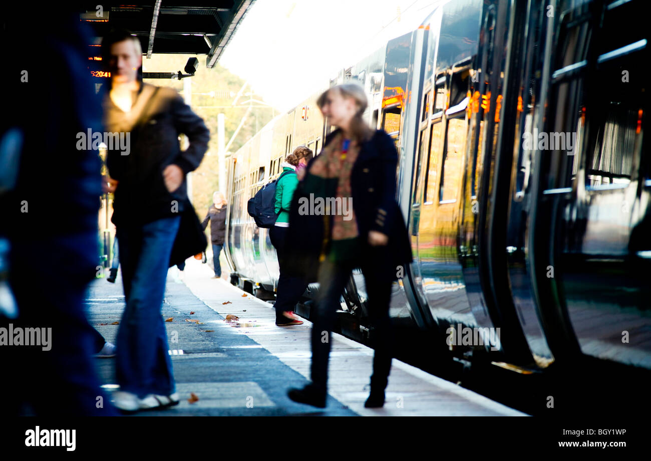Longbridge train station, train, West Midlands Stock Photo - Alamy