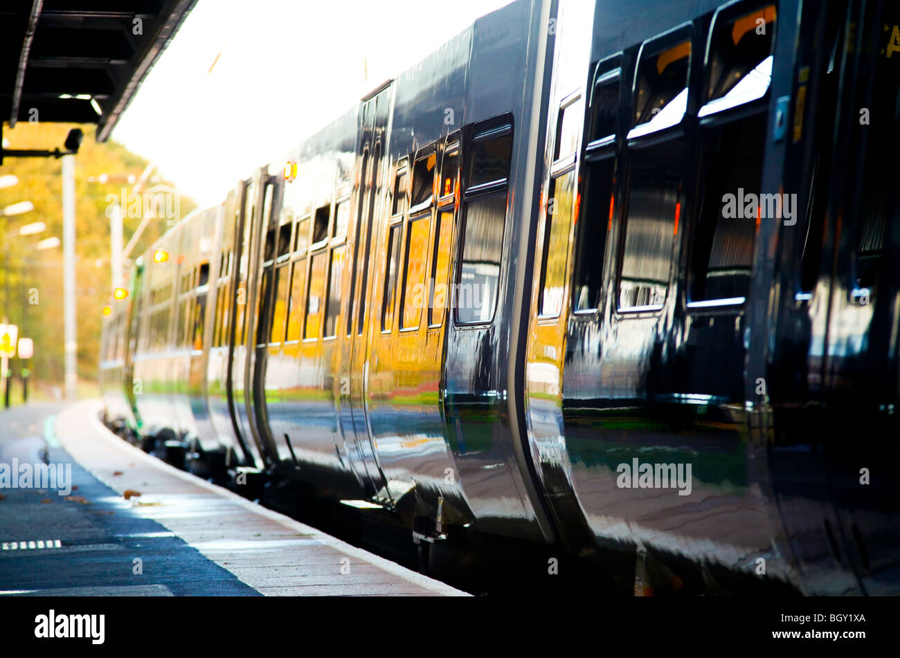 Longbridge train station, train, West Midlands Stock Photo - Alamy