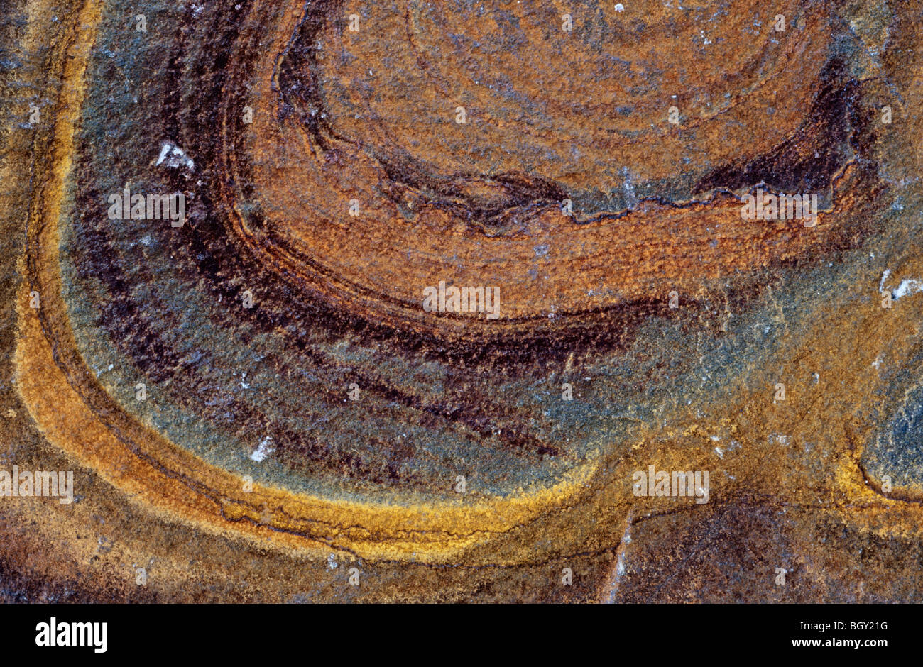Rust Patterns on Rock Stock Photo - Alamy