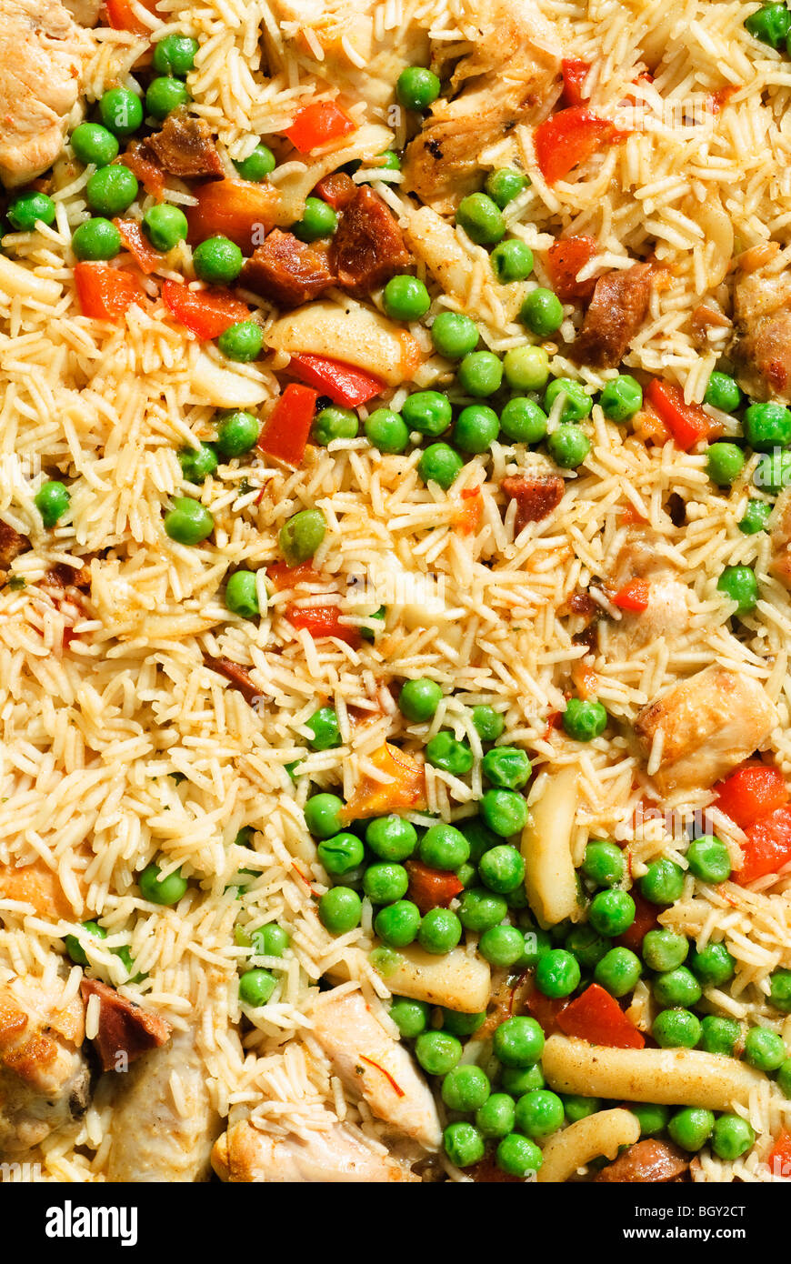 Paella, spanish rice dish Stock Photo - Alamy