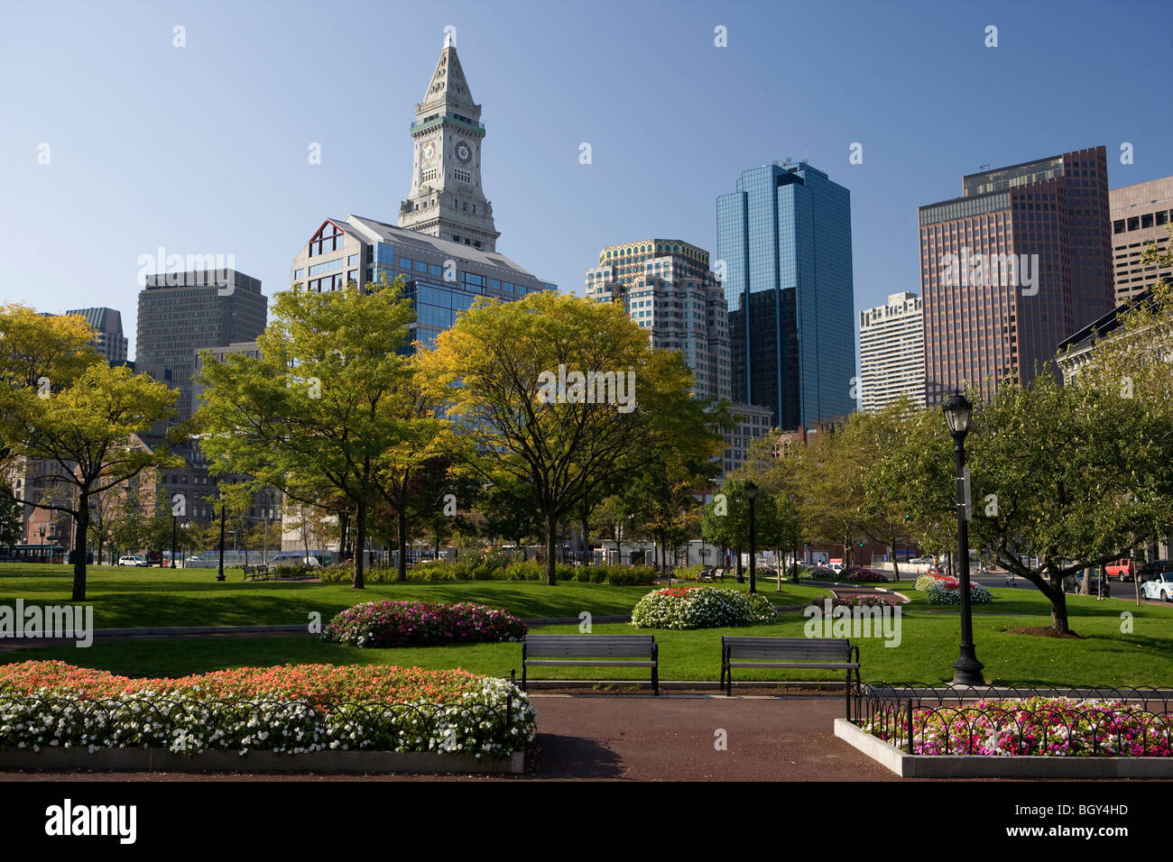 Christopher Columbus Park, Boston, Massachusetts, USA Stock Photo - Alamy