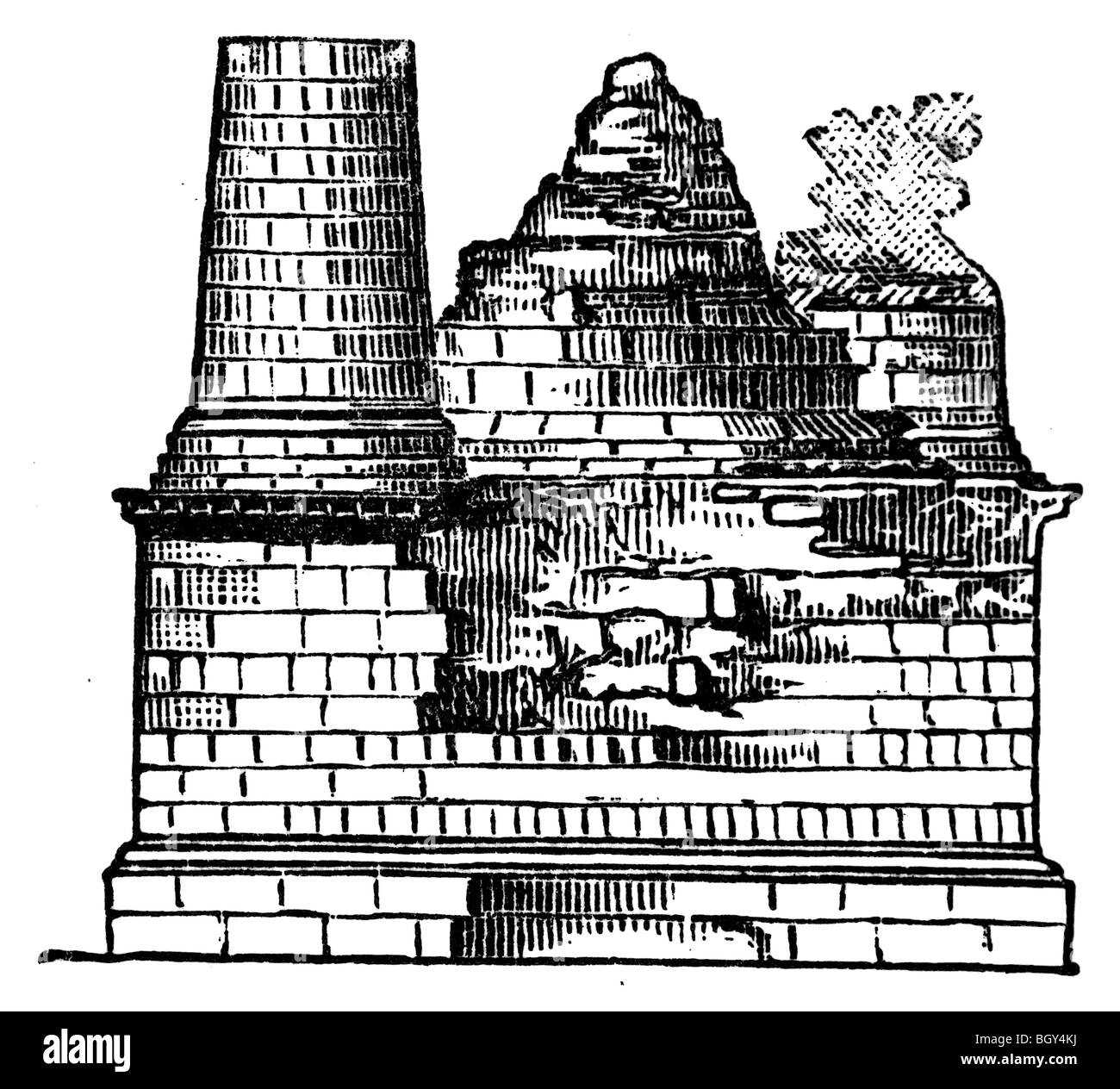 Ancient etruscan architecture Cut Out Stock Images & Pictures - Alamy