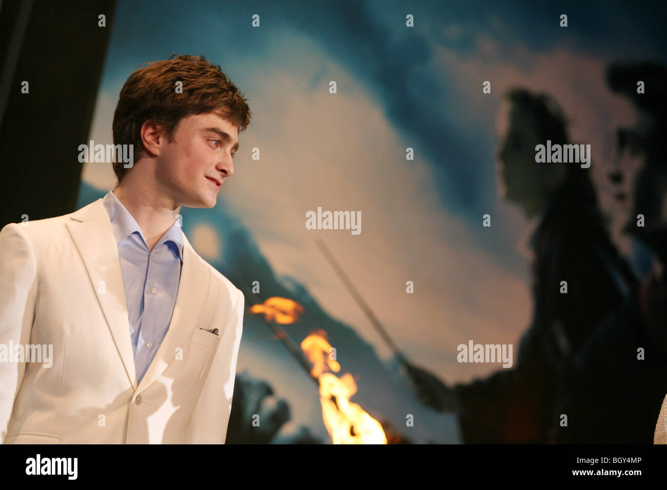 actor Daniel Radcliffe at red carpet premiere of 5th Harry Potter movie ...