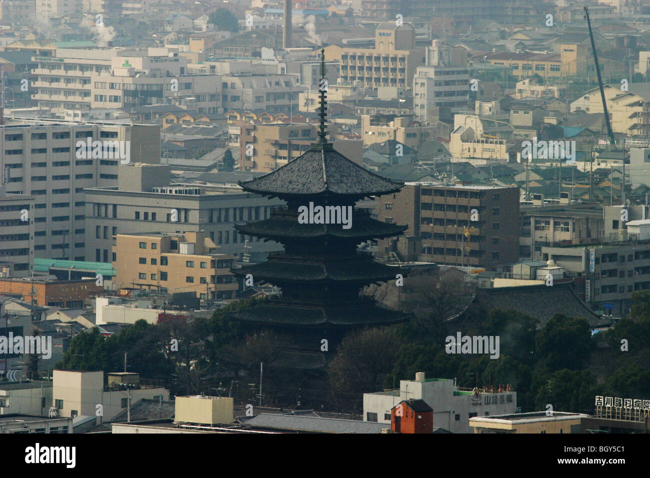 City skyline toji temple kyoto hi-res stock photography and images - Alamy