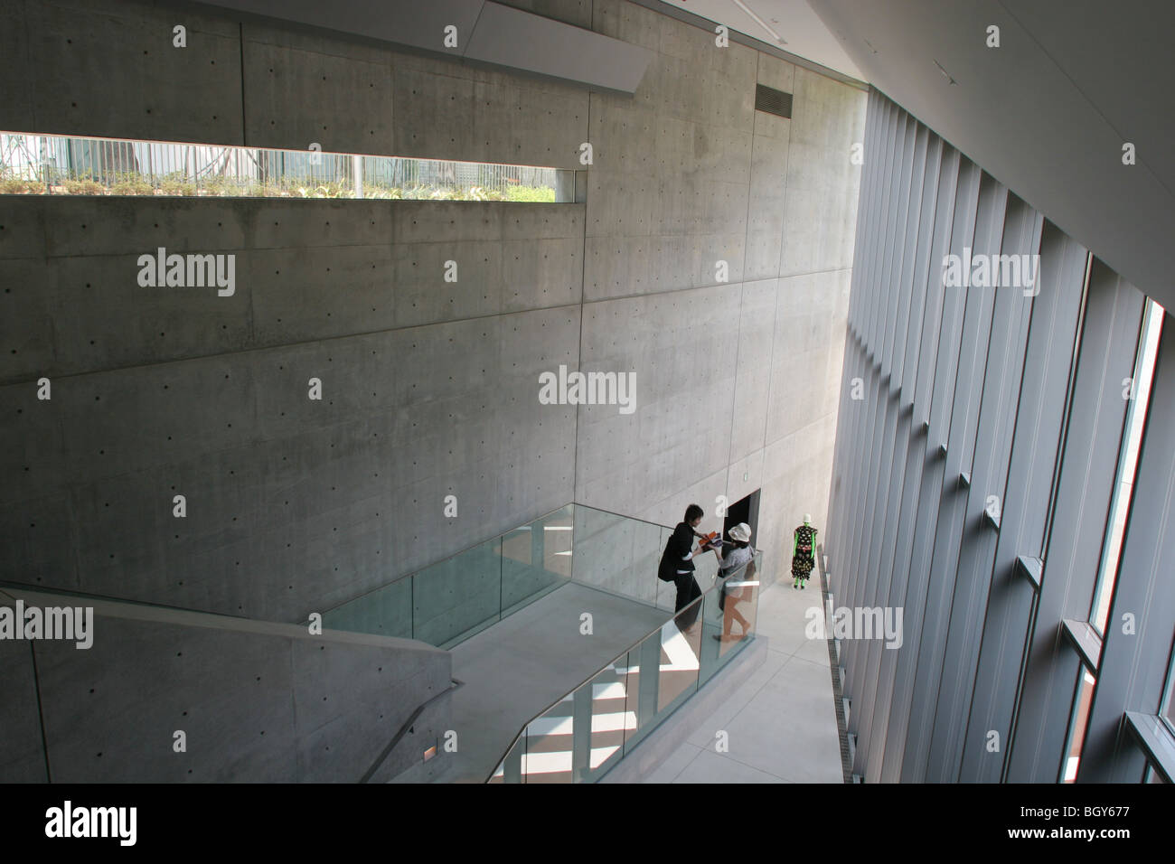 21 21 Design Space, building designed by Japanese architect Tadao Ando ...