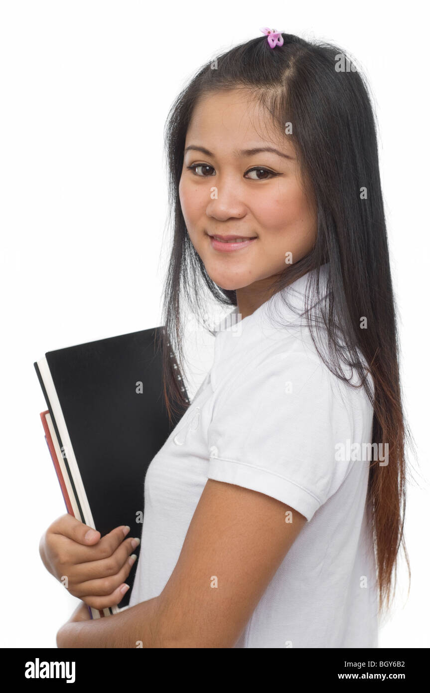Student with books Stock Photo - Alamy
