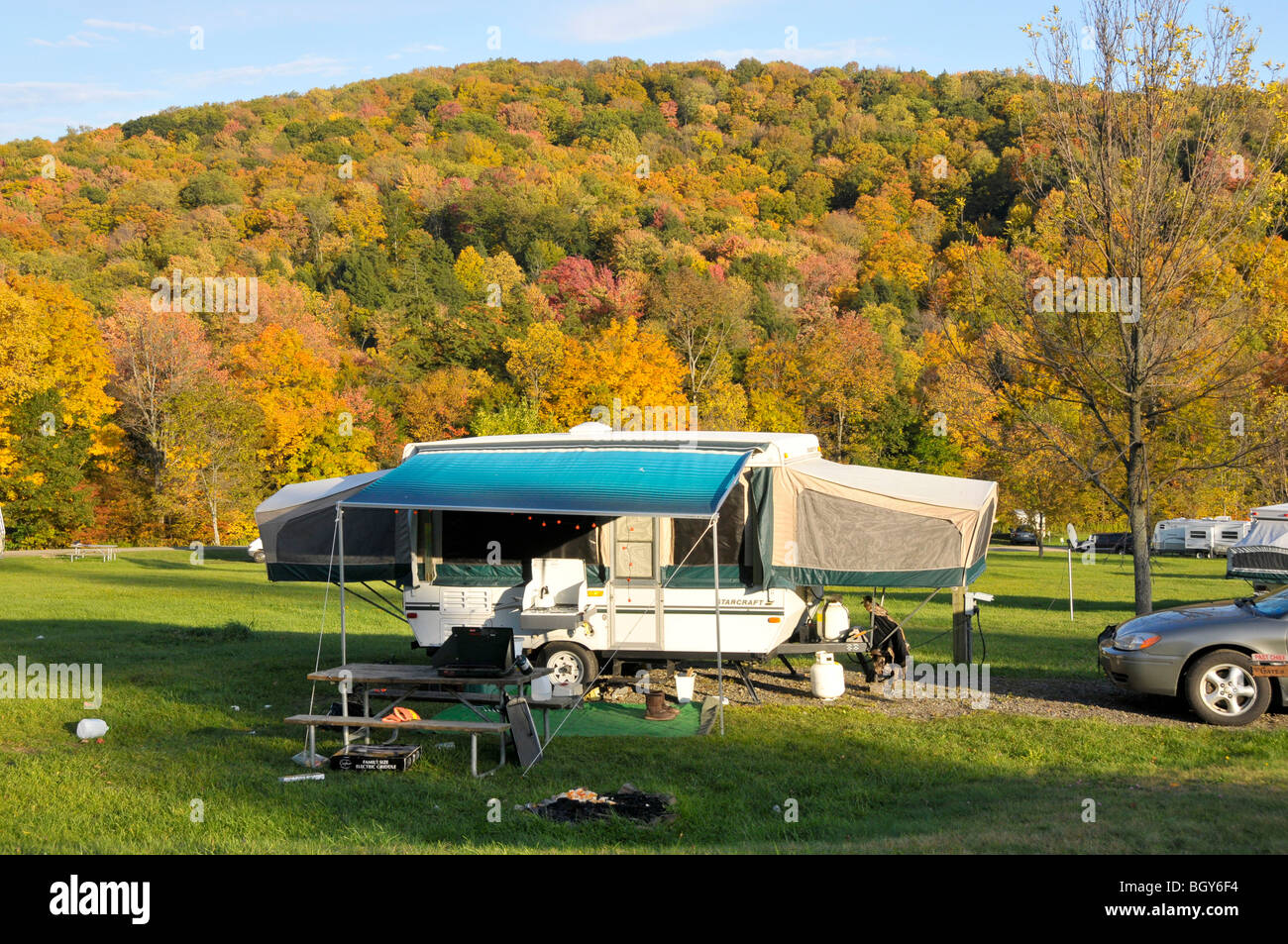 Camping Connecticut State Park Stock Photo - Alamy