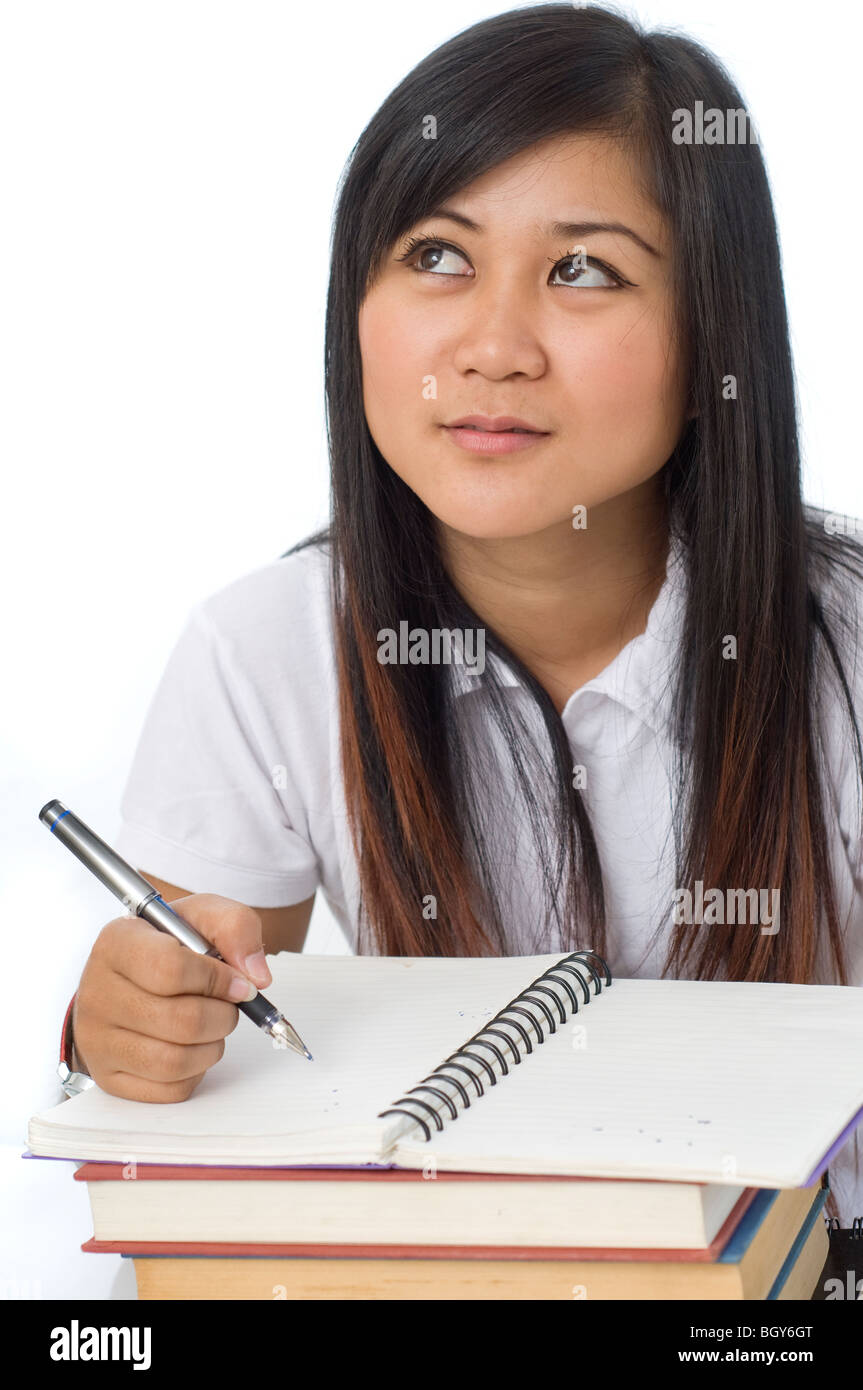 Student with books Stock Photo - Alamy