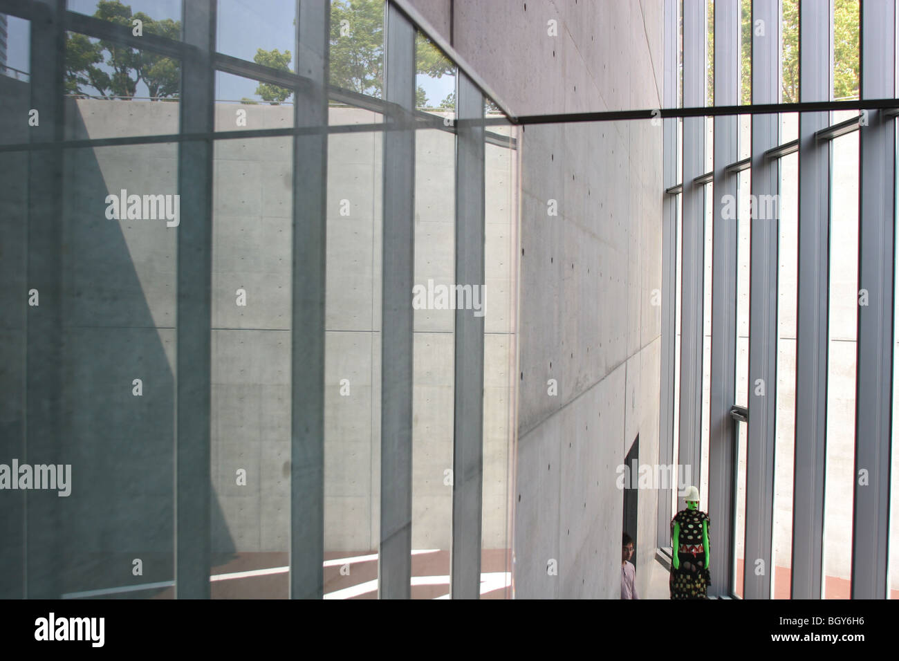 21 21 Design Space, building designed by Japanese architect Tadao Ando ...