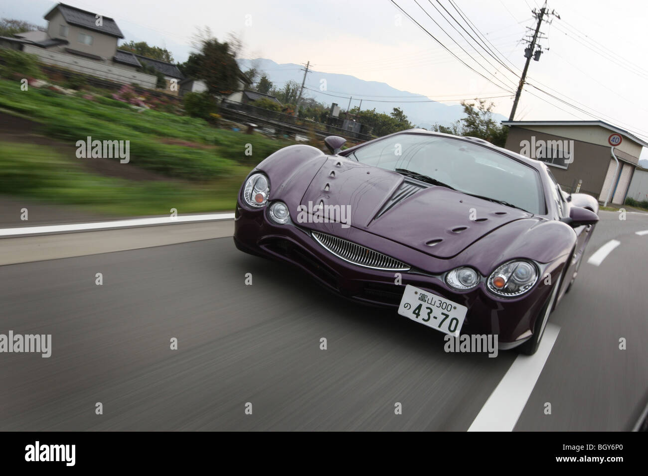 'Orochi' car, hand built by Mitsuoka cars, Toyama, Japan Stock Photo ...
