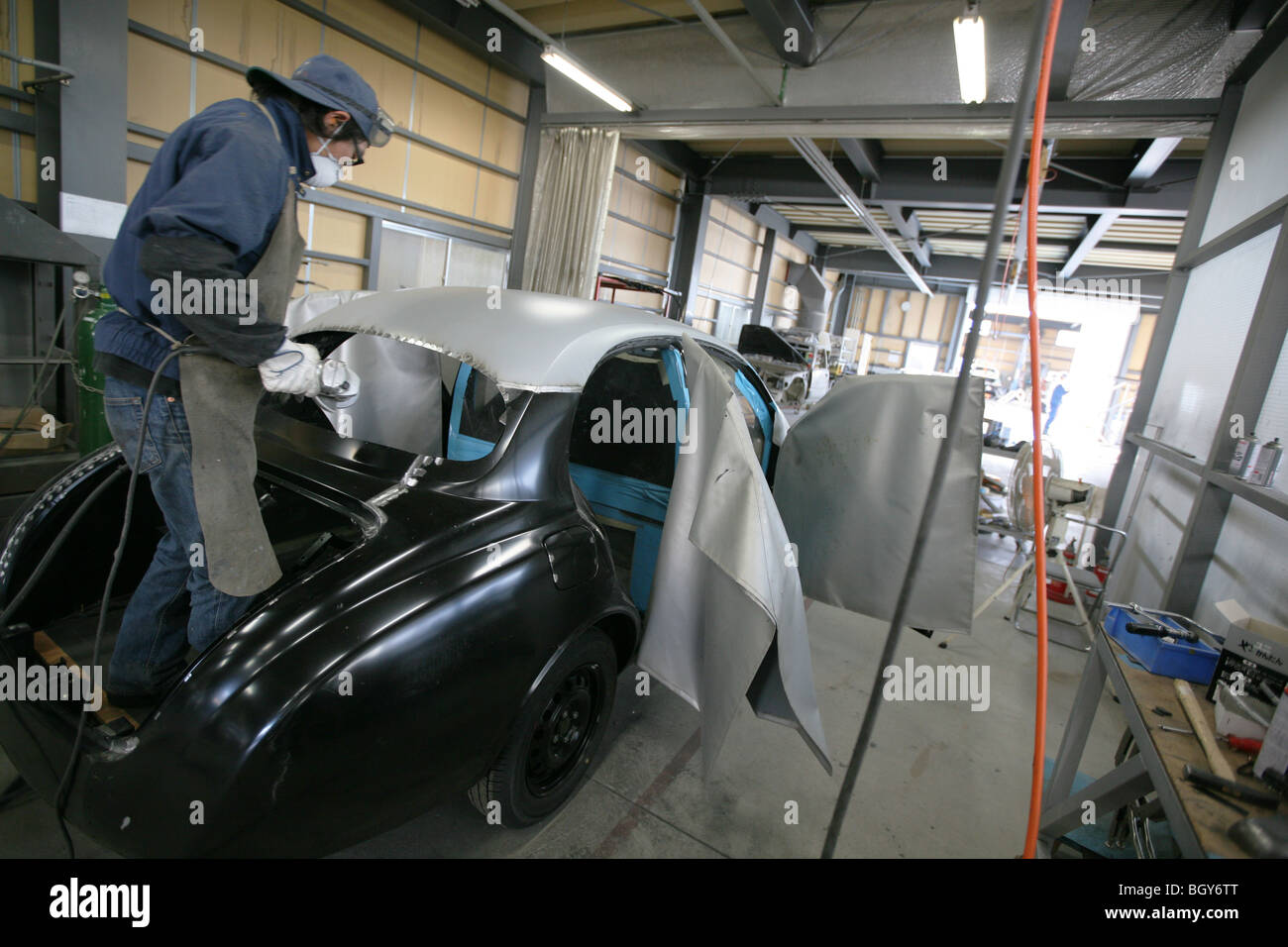 Mitsuoka car factory and production lines, near Toyama, Japan ...