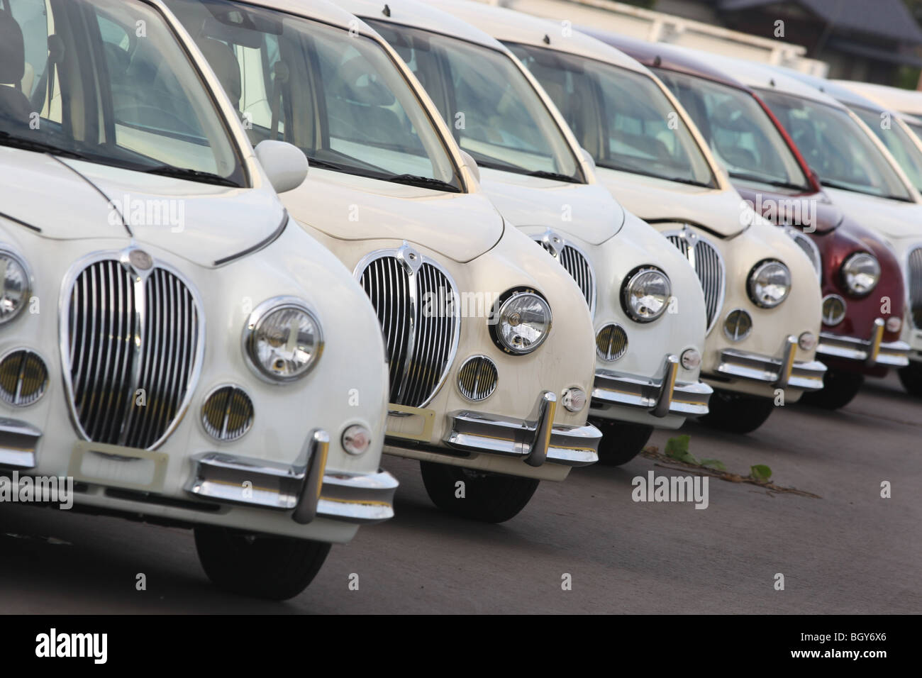Hand made Mitsuoka 'ViewT' car, in the countryside of Toyama, Japan ...