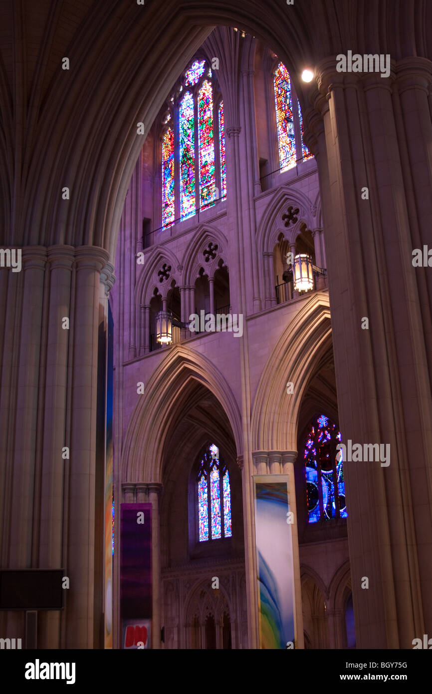 National Cathedral, Washington DC, USA, interior Stock Photo - Alamy